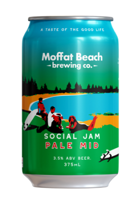 moffat beach social jam pale ale mid - Hop On Brewery Tours